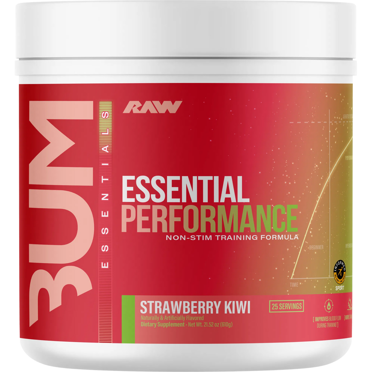 RAW Nutrition CBUM Essential Performance Non-Stim Training Formula ...
